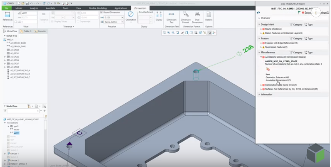 Did you know about these MBD related checks in Creo? – Punditas