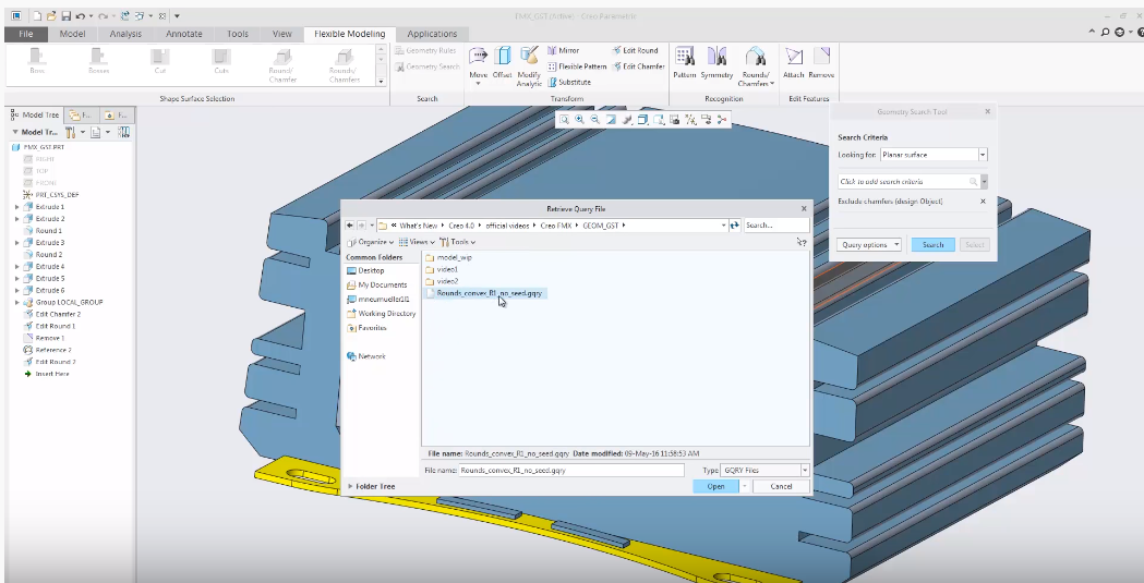 How to quickly find similar geometric shapes and surfaces in Creo ...
