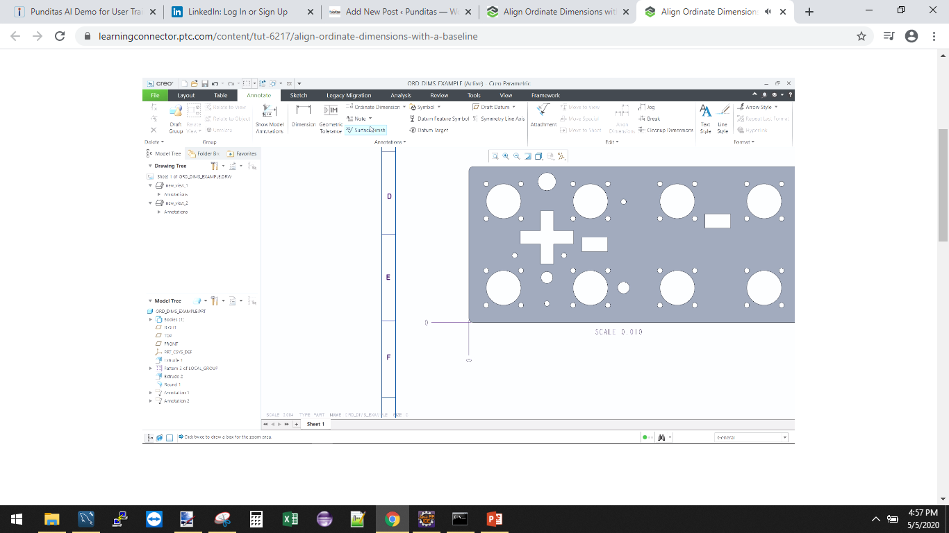 Did you know about improvements in Creo for placement of ordinate ...