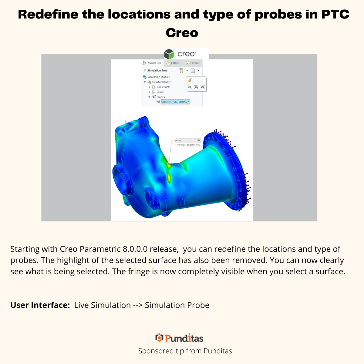 Redefine the locations and type of probes in PTC Creo – Punditas