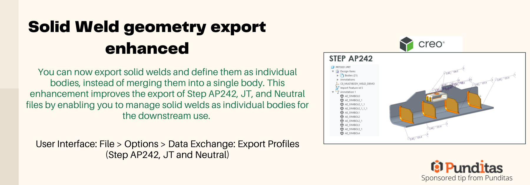 Solid Weld geometry export enhanced – Punditas