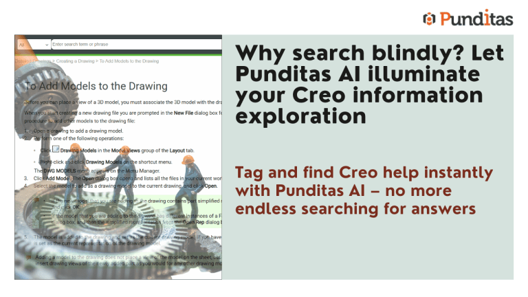 Why search blindly? Let Punditas AI illuminate your Creo information ...