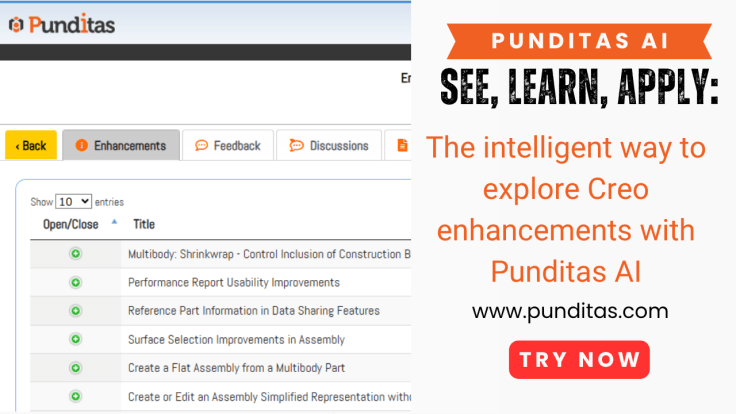 See, learn, apply: The intelligent way to explore Creo enhancements with Punditas AI – Punditas